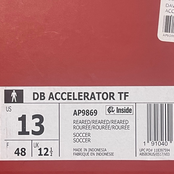 adidas | Shoes | Adidas David Beckham Accelerator Tf Size 3 New Ref ...